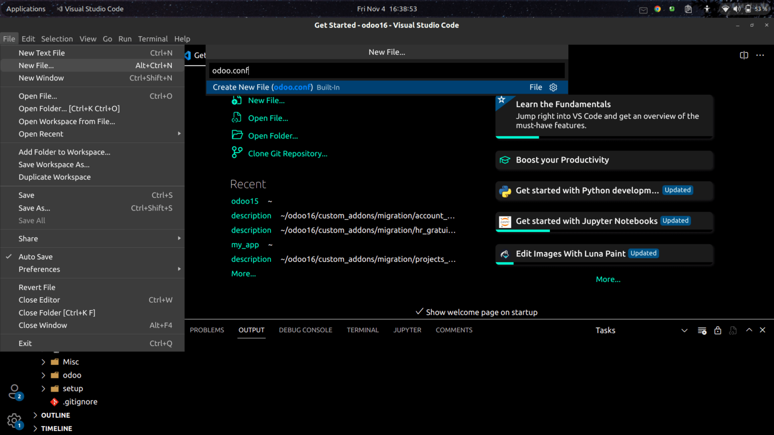 How to Configure Odoo 16 in Visual Studio Code on Unbuntu 20.04
